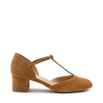 Frau Femme, Chaussures, Brun, Taille: 39 EU Escarpin T-bar