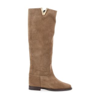 Via Roma 15 Beige Hohe Stiefel f&uuml;r Frauen - - Shoes - Damen - Beige - 39 EU