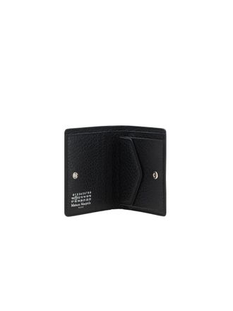 Maison Margiela Womens Leather Wallet Black Calf & Purses