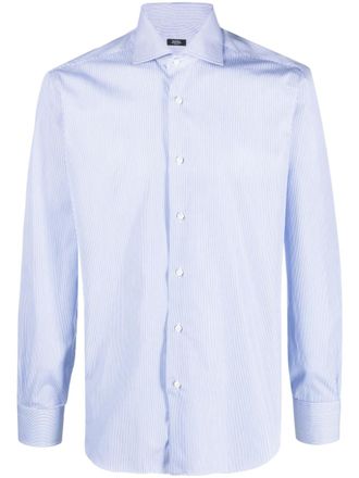 Barba chemise &agrave; d&eacute;tails de pompons - Bleu