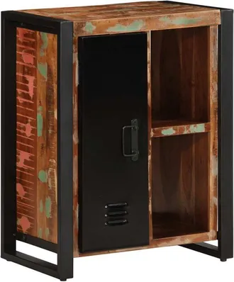 vidaXL Vidaxl - Buffet multicolore 55x35x70 cm bois massif r&eacute;cup&eacute;ration