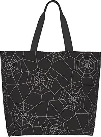 Generic Toile DAraign&eacute;e25 Sac Fourre-Tout L&eacute;ger Sacs De Courses Grand Sac A Main Femmes Pour Travail Shopping Quotidienne