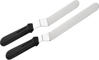 Yardwe Spachtel 2 Stück Kuchenspatel Kuchenspatel Dekorationswerkzeuge anzug Kuchenspatel Abgewinkelter Kochspatel Set Sahneverteiler Edelstahlschaber Siliko