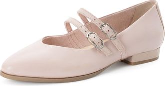 Marco Tozzi Marco Tozzi Damen Ballerinas weiches Feel Me Fu&szlig;bett Leder weiches Innenfutter Spitz, rosa (Nude), 42 EU