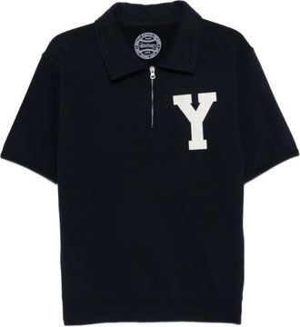 CHESAPEAKE'S Homme, Tops, Noir, Taille: M Polo Zipp&eacute; Yankees