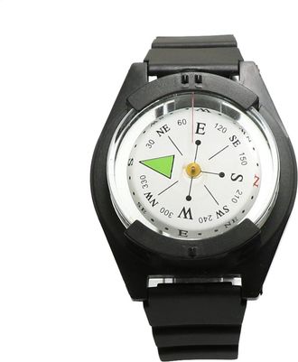 Generic Kompassuhr - 250 x 45 x 15 mm Acryl, Silikonarmband, Visierarmband | Perfekt f&uuml;r Wanderabenteuer, Bergsteigen, Outdoor-Erkundungen, Tauchaktivit&auml;ten, 