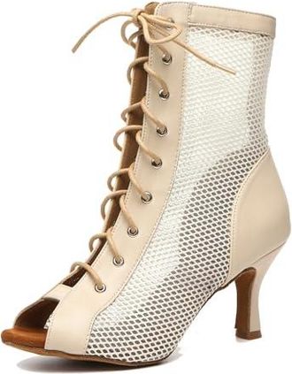 Miyoopark Chaussures de danse pour femme - Talon haut - Bottes de soir&eacute;e latine, L503 Nu Talon 7 5 cm, 40.5 EU