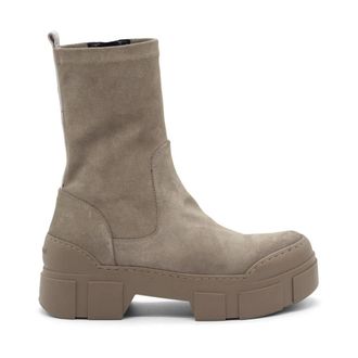 Vic Mati&eacute; V14 Roccia - Taupefarbene Stretch-Stiefelette - - Shoes - Damen - Beige - 39 EU