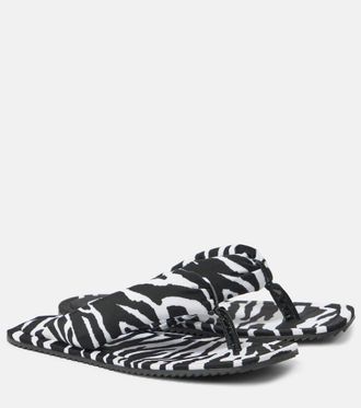 The Attico Bedruckte Sandalen Indie aus Satin