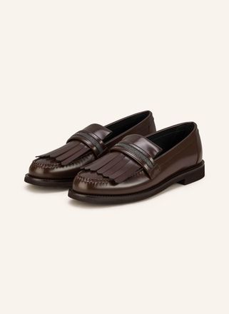 Brunello Cucinelli Brunello Cucinelli Loafer Mit Schmucksteinen braun