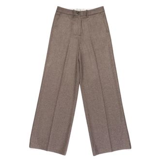 Nine In The Morning Braune Palazzo Hose - - Trousers - Damen - Braun - W30