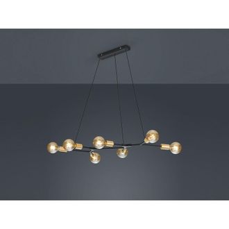 Trio Leuchten LED Balkenpendelleuchte mehrflammig in Schwarz matt & Bronze