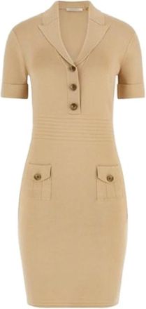 Guess Femme, Robes, Beige, Taille: 40 FR Felicity Sweater Dress