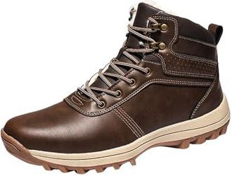 Generic Bottes dhiver pour homme - Bottes de neige antid&eacute;rapantes &agrave; lacets - Chaussures de randonn&eacute;e - Chaussures dhiver pour la randonn&eacute;e, le travail, le cam