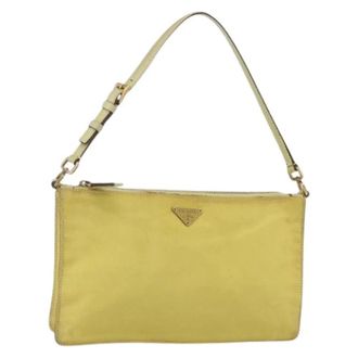Prada Sac bandouli&egrave;re vintage en nylon Pre-owned - Femme - Pre-owned - Jaune - Taille: ONE Size