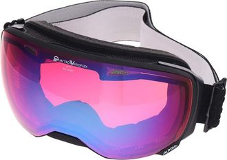 Alpina BIG HORN QV - Verspiegelte, Selbstt&ouml;nende & Kontrastverst&auml;rkende Skibrille Mit 100% UV-Schutz F&uuml;r Erwachsene, black matt, One Size