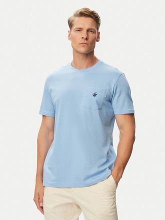 Beverly Hills Polo Club T-Shirt P-SS26M-TS414000 Hellblau Regular Fit