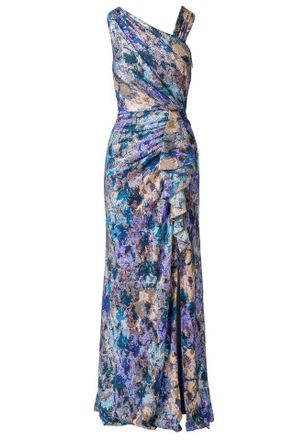 Adrianna Papell Abendkleid Metallic Crinkle Mesh Gown Shimmering and textured evening gown