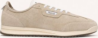 Faguo Baskets en cuir su&egrave;de beige