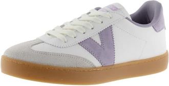 Victoria Baskets Berlin Ciclista Effet Cuir & Pi&egrave;ces Color&eacute;es & Semelle Caramel 1126206 pour Femme Lila 41