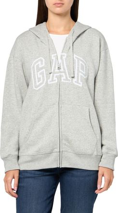 GAP Gap Kapuzenjacke f&uuml;r Damen mit Logo, Sweatshirt mit Rei&szlig;verschluss und Kapuze, XL