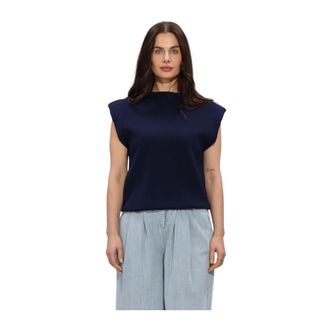 Minus Msfauna Strickweste - - Knitwear - Damen - Blau - XL