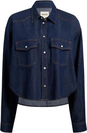 Khaite Femme, Blouses et Chemises, Bleu, Taille: 38 FR Chemise en denim Grenon