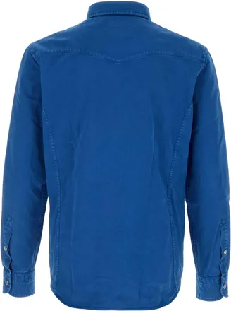 Tom Ford Cotton Denim Shirt - Blue