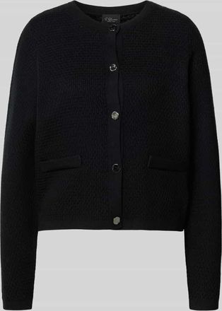 s.Oliver Black Label Regular Fit Strickjacke aus Baumwoll-Mix