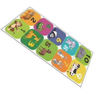 BESPORTBLE Zahlen Spiel Bodenaufkleber Pvc Mit Tiermotiven Selbstklebend Rutschfest F&uuml;r Kindergarten Kinderzimmer Schlafzimmer Langlebige Dekorative Bodenaufkleb