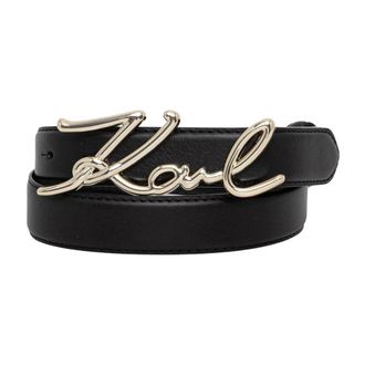Karl Lagerfeld K/Signature Ceinture - Femme - Accessoires - Noir - Taille: 65 CM