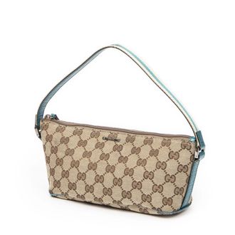 Gucci Crossbody Bags - Web Boat Pochette - Gr. unisize - in Beige - f&uuml;r Damen