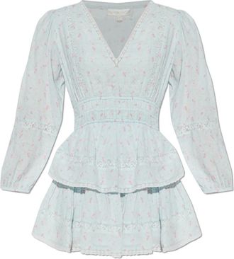LoveShackFancy Loveshackfancy, Femme, Robes, Bleu, Taille: 38 FR Robe Rosamina