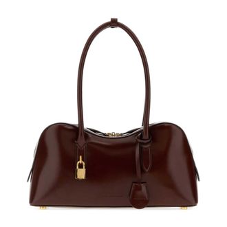 Stella McCartney Ryder Medium Bag Eco Micely Shiny Alter Mat - - Bags - Damen - Braun - ONE SIZE