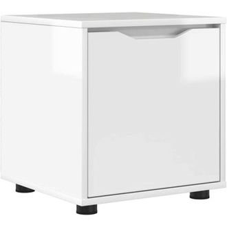 vidaXL Badezimmerschrank Hochglanz Wei&szlig; 40,5 x 40 x 44 cm vidaXL