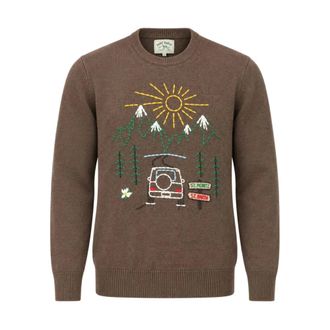 MC2 Saint Barth Pull col rond Heron - Homme - Pulls - Brun - Taille: S