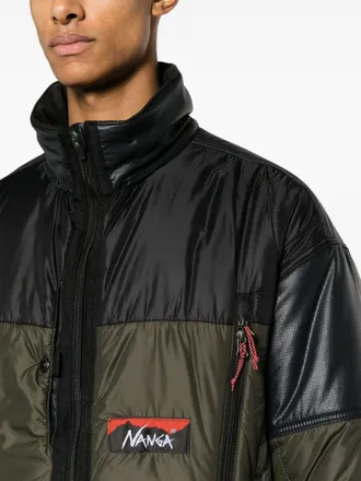 Junya Watanabe Colorblock Nylon Down Jacket - Olive