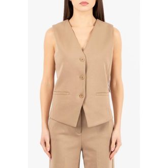Max Mara Femme, Vestes, Brun, Taille: 38 FR Gilet