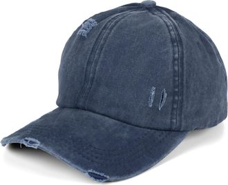 styleBREAKER Cap Ponytail Baseball Cap Used Look