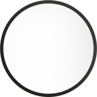 Vente-Unique Vente-unique - Grand miroir mural rond en bois de paulownia - d. 150 cm - Noir - zang