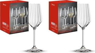 Spiegelau Champagner Gl&auml;ser 310 ml, 4 St&uuml;ck, LifeStyle, 4450177, Sektgl&auml;ser aus Kristallglas, Champagnergl&auml;ser sp&uuml;lmaschinenfest (Packung mit 2)