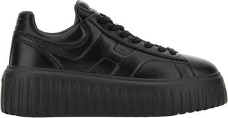 Hogan Low-Top Sneaker - H-Stripes H Sneakers With Elevated Platform Sole - Gr. 37,5 (EU) - in Schwarz - f&uuml;r Damen