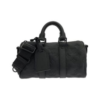 Louis Vuitton Pre-owned Keepall Bandouliere Monogram Taurillon Boston Bag - Femme - Pre-owned - Noir - Taille: ONE Size
