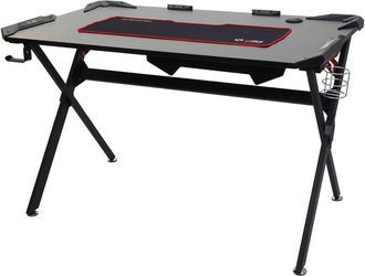 Hhg Schreibtisch 177, Computertisch Jugend-Schreibtisch, Gaming 120x75cm mvg schwarz