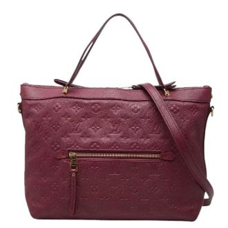 Louis Vuitton Pre-owned Sac Cabas Bastille MM Monogram Empreinte - Femme - Pre-owned - Rouge - Taille: ONE Size