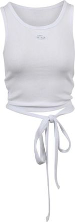Diesel Femme, Tops, Blanc, Taille: 36 FR T-bunny-tail Tank Top