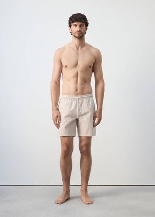 Mango Maillot de bain effet seersucker sable - Homme - XL - MANGO MAN