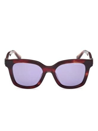 Moncler lunettes de soleil &agrave; monture carr&eacute;e - Marron