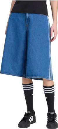 adidas Femme, Shorts, Bleu, Taille: 42 FR Firebird Denim Jorts