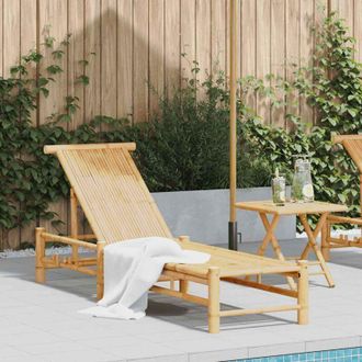 vidaXL Chaise longue 55x199x30 cm bambou - Vidaxl